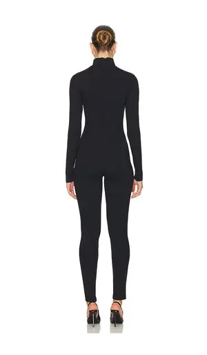 Susana Monaco Mock Neck Long Sleeve Jumpsuit