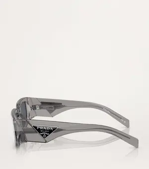 Prada Acetate Rectangular Sunglasses