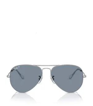 Ray-ban Metal Aviator Sunglasses - Silver