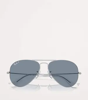 Ray-ban Metal Aviator Sunglasses - Silver