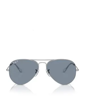Ray-ban Metal Aviator Sunglasses - Silver