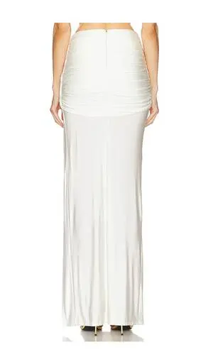 MICHAEL COSTELLO Magnolia Maxi Skirt - Ivory
