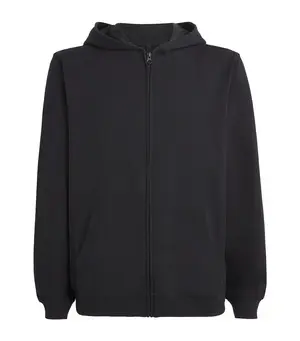 SKIMS Jersey Lounge Zip-up Hoodie - Black