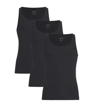 SKIMS Cotton Ribbed Tank Tops - Black