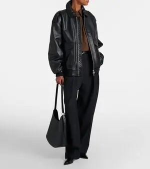 THE FRANKIE SHOP Viper Leather Jacket