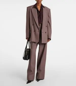 Stella McCartney Wool Wide-leg Trousers