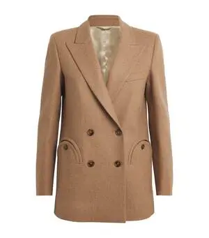 BLAZÉ MILANO Double-breasted Virgin Wool-cashmere Blazer