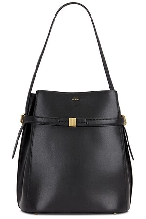 TOTEME Belted Bucket Bag - Black