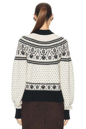 Khaite Marc Fair Isle Cardigan - Neutral Multi