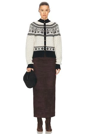 Khaite Marc Fair Isle Cardigan - Neutral Multi