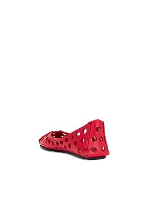 Alaïa Ballet Flats With Cut-out Detail - Laque