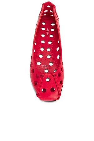 Alaïa Ballet Flats With Cut-out Detail - Laque