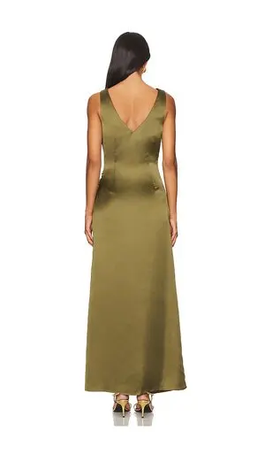 Line & Dot Melissa Maxi Dress - Olive