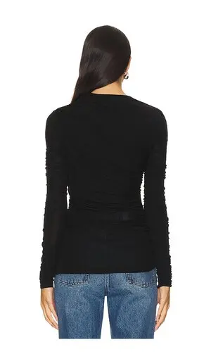 AGOLDE Tania Twist Tee - Black