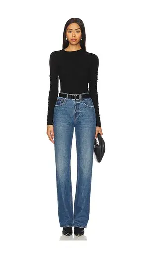 AGOLDE Tania Twist Tee - Black
