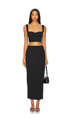 Superdown Veneda Skirt Set - Black