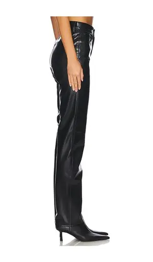 AGOLDE 90's Pinch Waist Long Trousers - Black