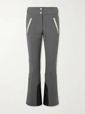 Brunello Cucinelli Wool-blend Flared Ski Pants - Gray