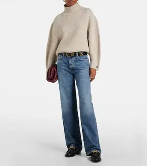 AGOLDE Harper Mid-rise Wide-leg Jeans In Fix Wash