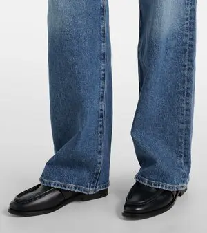 AGOLDE Harper Mid-rise Wide-leg Jeans In Fix Wash