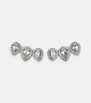 KAMYEN Kanika 18kt White Gold Earrings With Diamonds - Silver