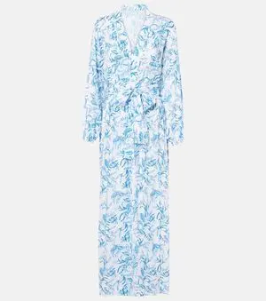 Melissa Odabash Rachel Printed Maxi Dress - Blue