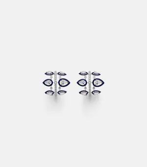 KAMYEN Tulip Diamond And 18kt White Gold Earrings - Silver