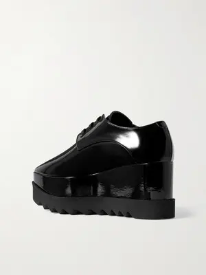 Stella McCartney Vegetarian Material Platform Brogues - Black