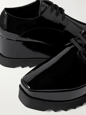 Stella McCartney Vegetarian Material Platform Brogues - Black