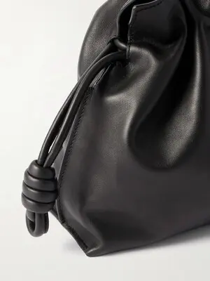 Loewe Flamenco Leather Clutch - Black