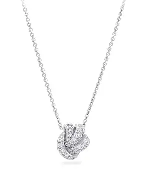 Graff Gold And Diamond Tilda's Bow Necklace - White
