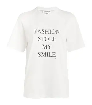Victoria Beckham Graphic Slogan T-shirt