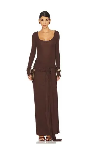 LOVERS AND FRIENDS Quinn Gown - Chocolate