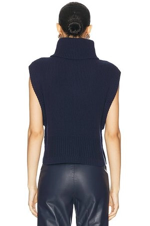 Simkhai Sleeveless Turtleneck Ribbed Knit Sweater