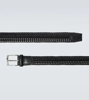 Rubinacci Braided Leather Belt