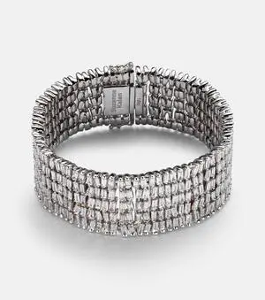 SUZANNE KALAN 18kt White Gold Diamond Tennis Bracelet - Silver