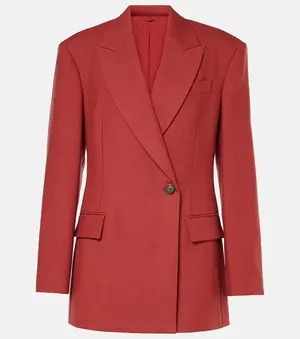 Brunello Cucinelli Virgin Wool Twill Blazer - Red
