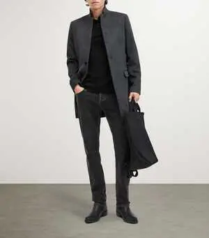 ALLSAINTS Merino Wool Mode Polo Shirt