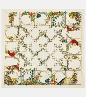 Gucci Printed Silk Twill Scarf Multicoloured
