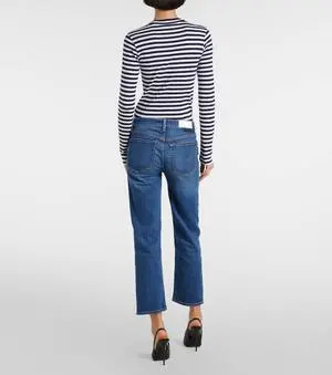 RE/DONE Stove Pipe Mid-rise Straight Jeans