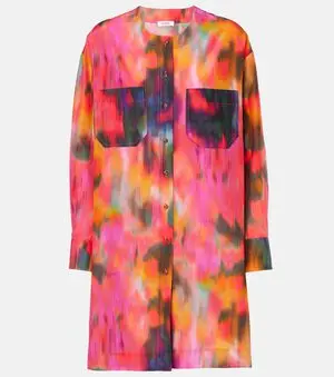 ERES Galaxie Cotton And Silk Shirt Dress - Multicoloured