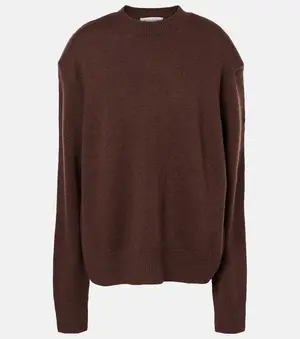 THE FRANKIE SHOP Rafaela Wool And Cashmere Sweater - Brown