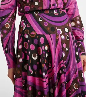Emilio Pucci Fontane Cotton Muslin Maxi Skirt - Pink