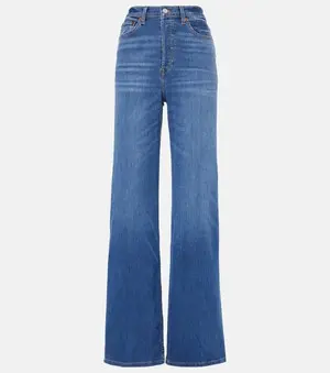 RE/DONE 70s High-rise Wide-leg Jeans - Blue