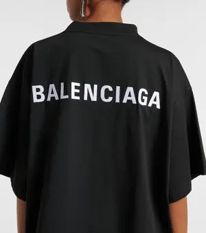 Balenciaga Printed Cotton Jersey T-shirt