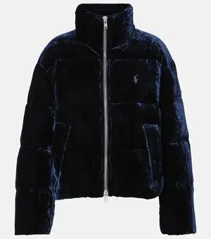 Polo Ralph Lauren Velvet Down Jacket - Blue