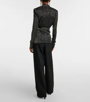 Isabel Marant Étoile Cinay Lame Wrap Top