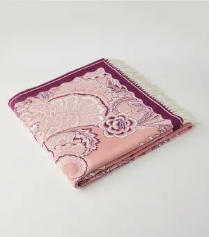 Etro Floral Wool Throw