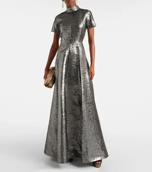 EMILIA WICKSTEAD Jacquard Gown - Metallic