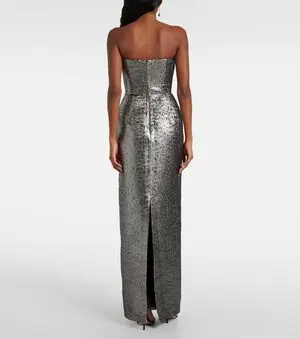 EMILIA WICKSTEAD Laelia Jacquard Bustier Gown